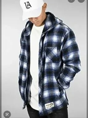 YoungLA | Jackets & Coats | Youngla Hooded Flannel Model43 | Poshmark